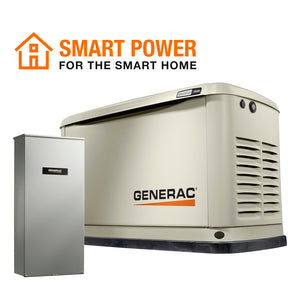 Generac Guardian 7228 18kW Aluminum Automatic Home Standby Generator w ...
